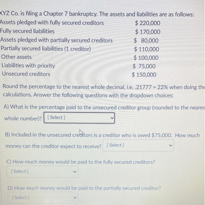 Solved Round the percentage to the nearest whole decimal, | Chegg.com