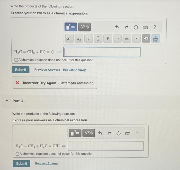 Solved Write the products of the following reaction: Express | Chegg.com