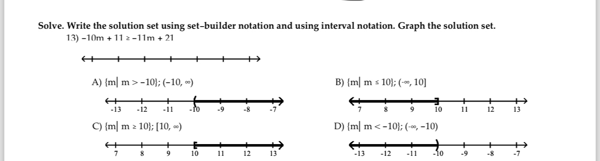 Solved Solve. Write the solution set using set-builder | Chegg.com