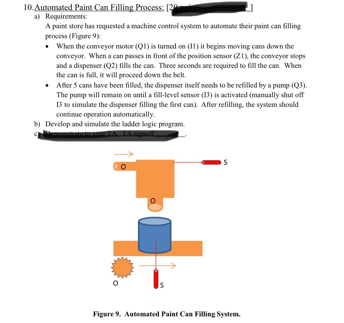 Solved Automated Paint Can Filling Process:a) | Chegg.com