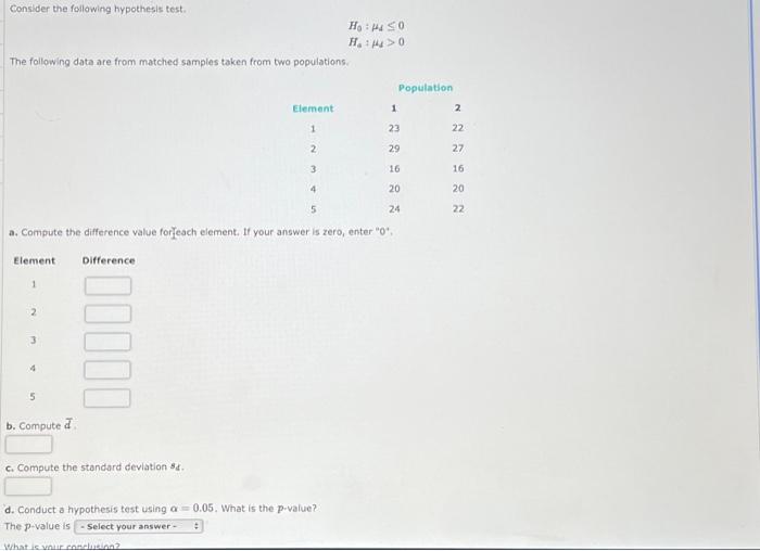 Solved Consider The Following Hypothesis Test 8938