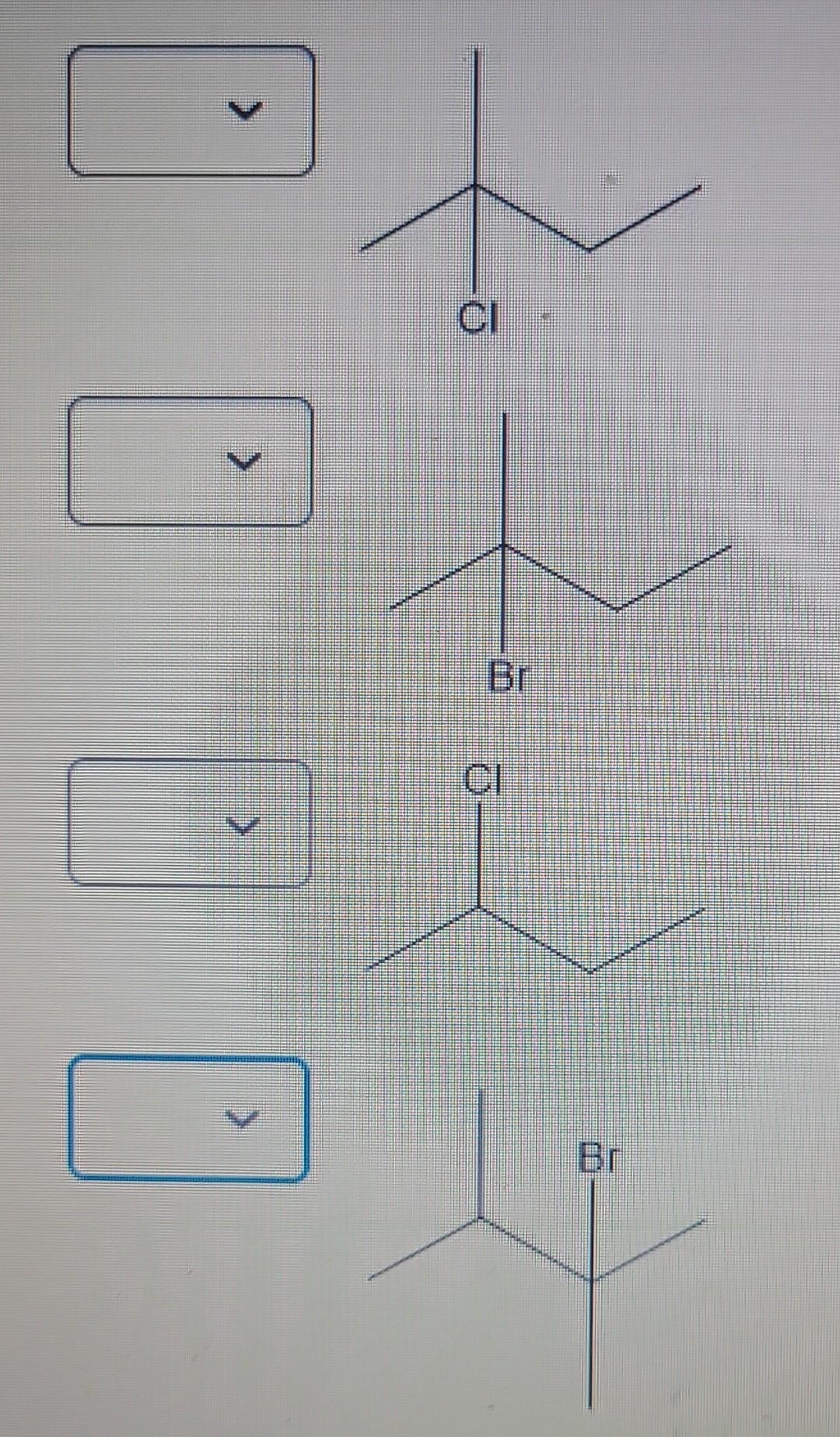 Solved Rank the following compounds with respect to E1 | Chegg.com