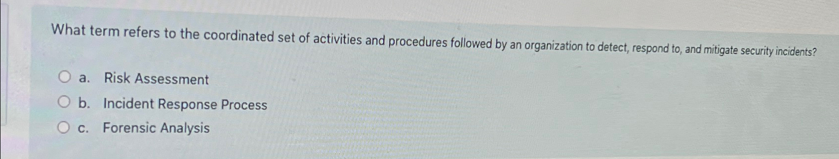 Solved What term refers to the coordinated set of activities | Chegg.com