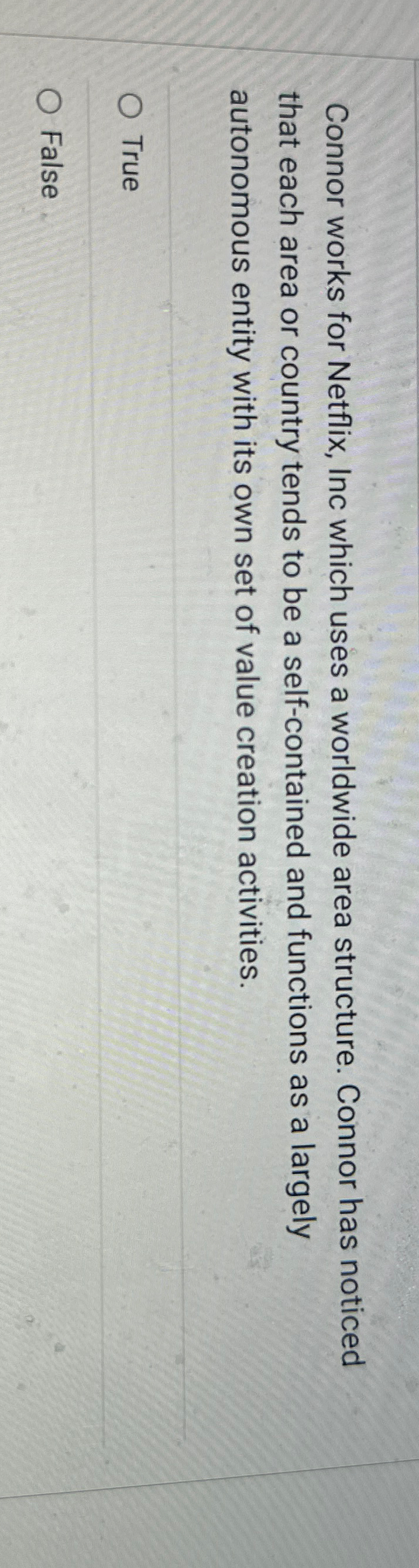 Solved Connor works for Netflix, Inc which uses a worldwide | Chegg.com