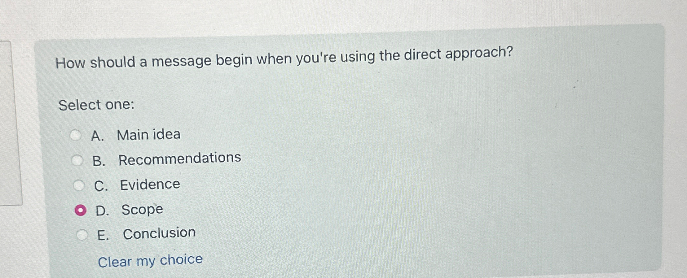 Solved How should a message begin when you're using the | Chegg.com