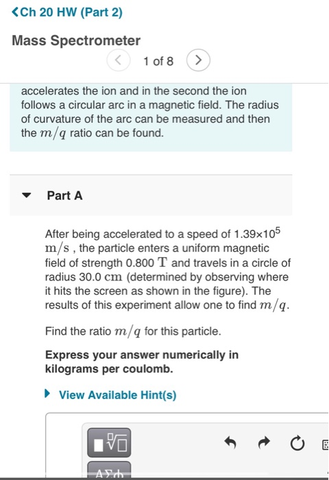 Solved Mass Spectrometer 1 of 8 > J. J. Thomson is best | Chegg.com