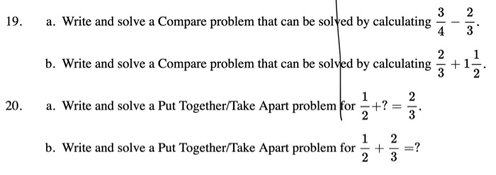 Solved 19. a. Write and solve a Compare problem that can be | Chegg.com