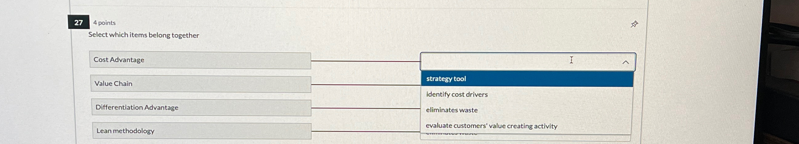Solved 274 ﻿pointsSelect which items belong | Chegg.com