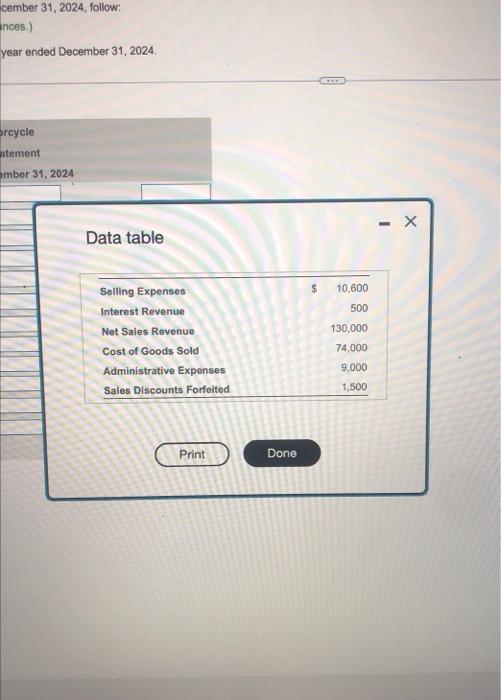 Solved Data table 11. Pink Motorcycle's selected accounts | Chegg.com