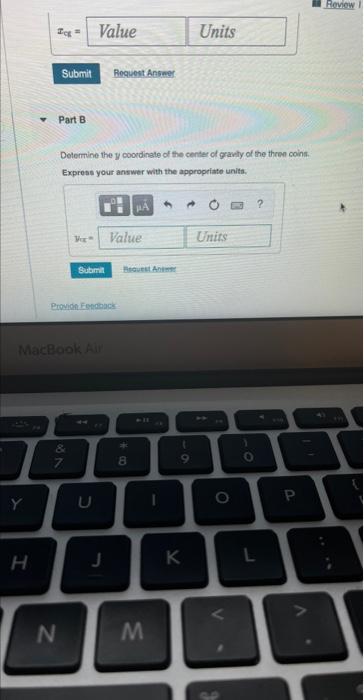 Solved Three identical coins lie on three comers of a square | Chegg.com