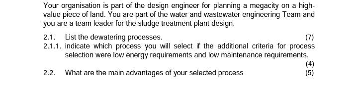 Solved Your organisation is part of the design engineer for | Chegg.com