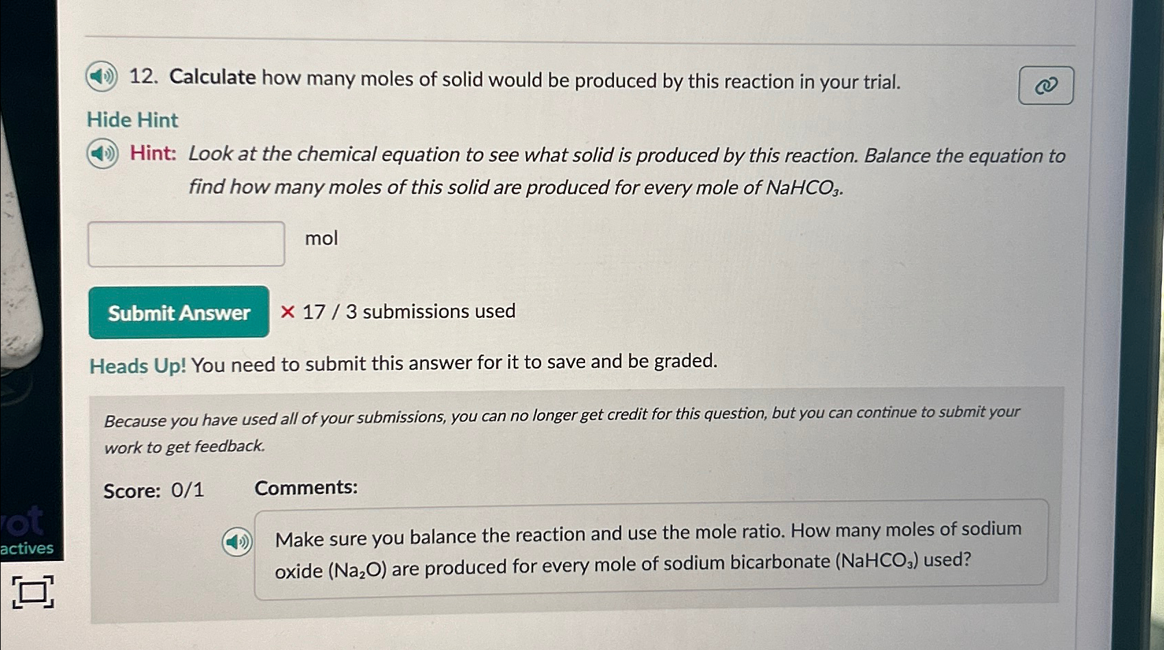 Calculate how many moles of solid would be produced | Chegg.com