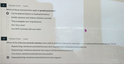 Solved 1,Multiple Choice 1 ﻿pointWhich of these | Chegg.com