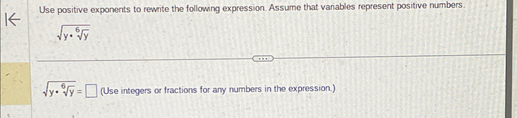 Solved Use positive exponents to rewrite the following | Chegg.com