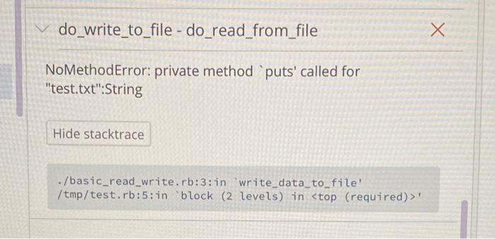 Solved 00 N 2 def write_data_to_file(a_file) 3 a_file.puts | Chegg.com