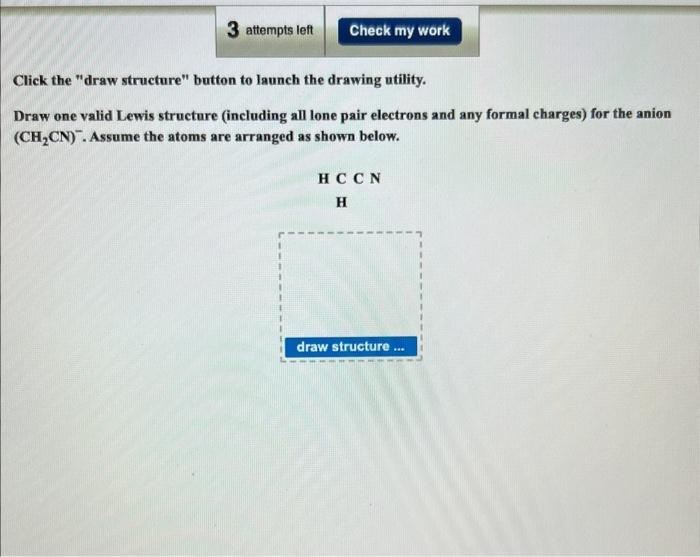 Solved Click the "draw structure" button to launch the | Chegg.com