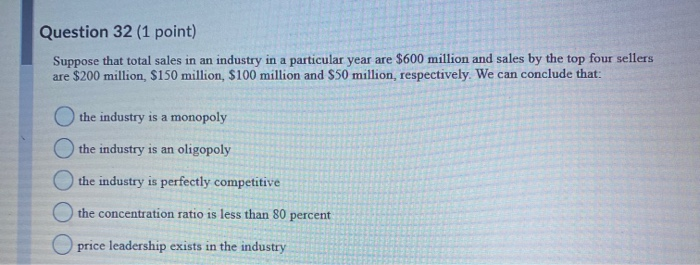 Solved Question 28 (1 point) #1 Product #2 Variable input #3 | Chegg.com