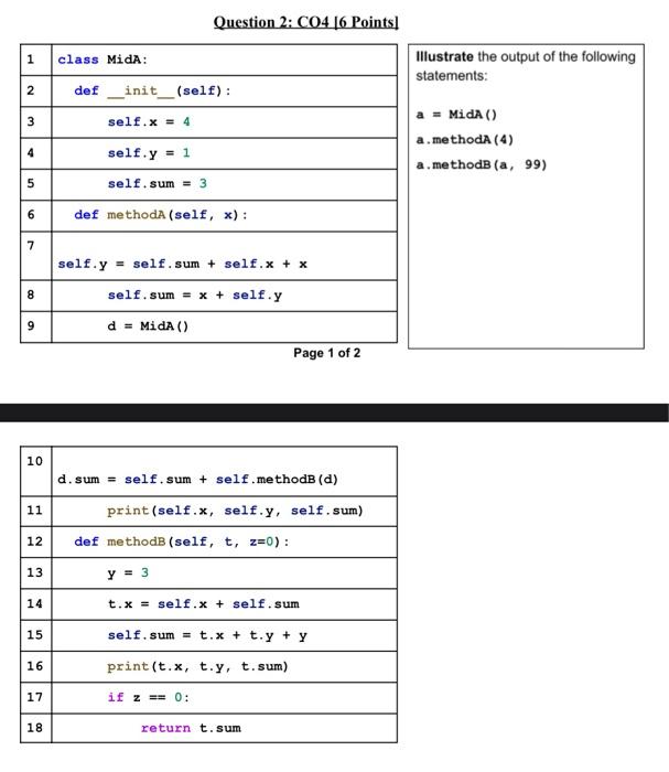 Solved Question 2: \\( \\mathrm{CO} 4[6 \\) Points] | Chegg.com