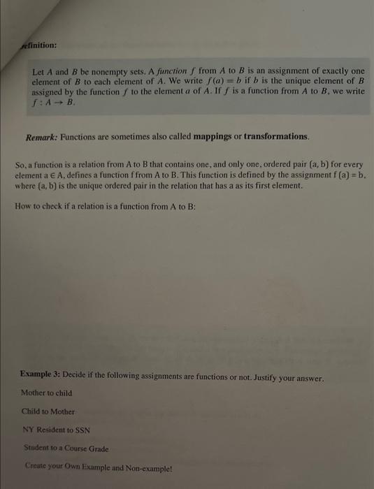Solved Part 1: Functions: Rules, Domains and Co-Domains | Chegg.com