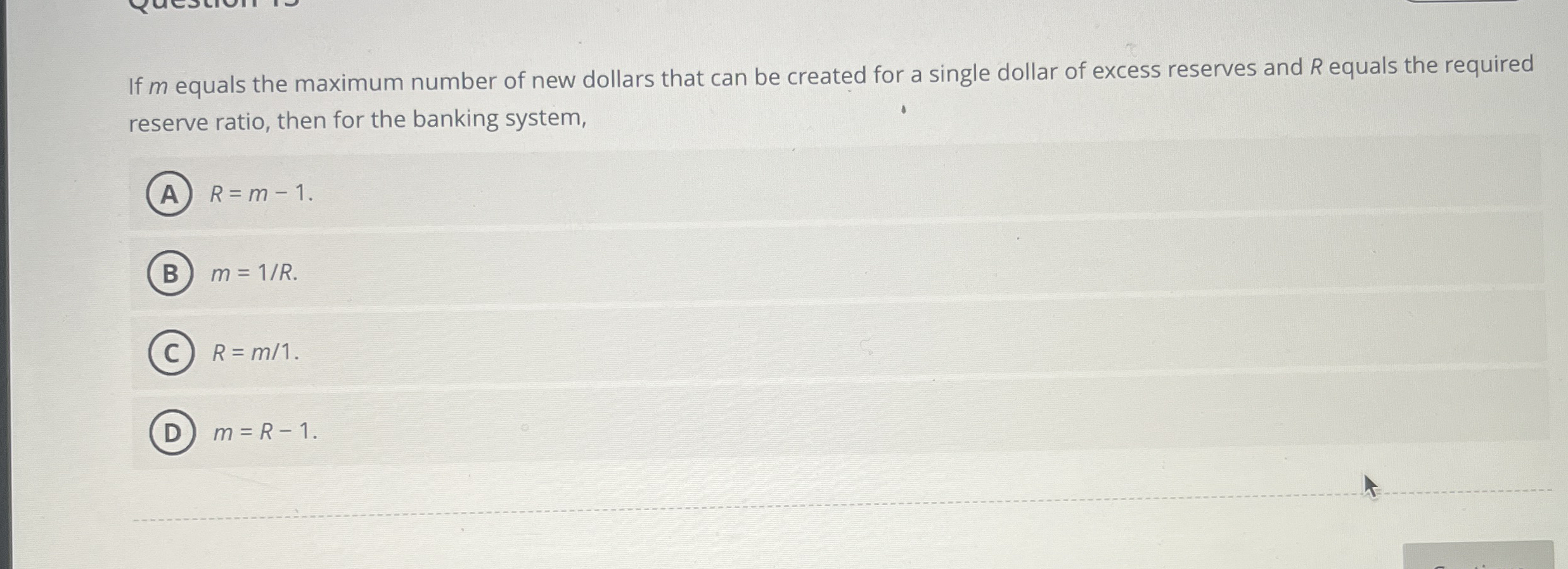 Solved If m ﻿equals the maximum number of new dollars that | Chegg.com