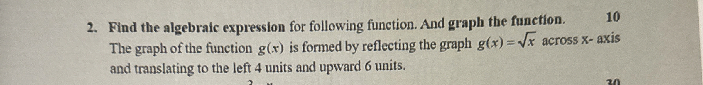 Solved Steps for Find the algebraic expression for following | Chegg.com