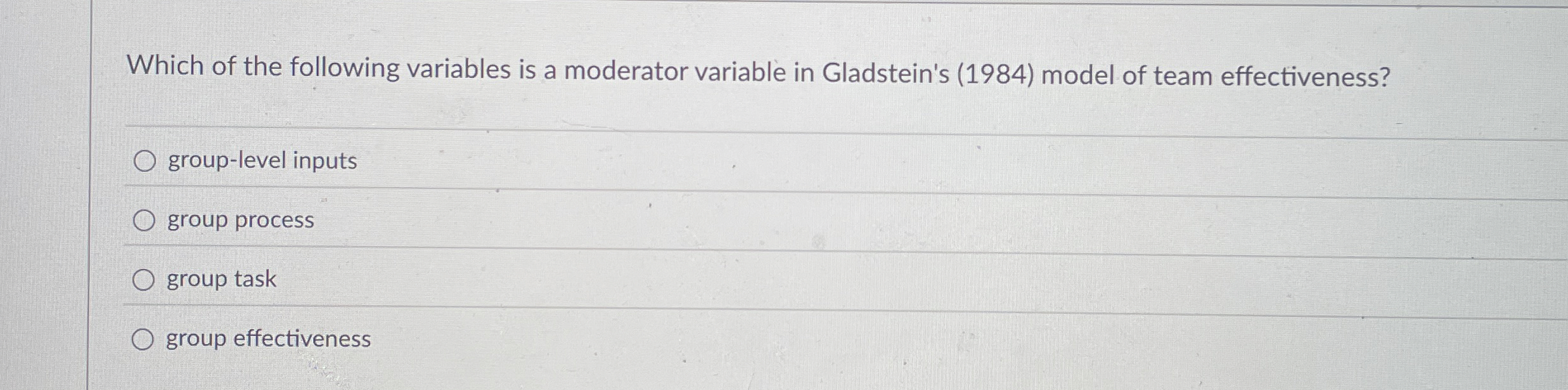 Solved Which of the following variables is a moderator | Chegg.com