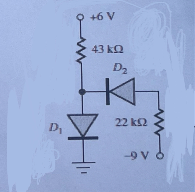 Solved Please solve this ideal diode model and find the Q | Chegg.com