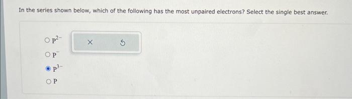 Solved In the series shown below, which of the following has | Chegg.com