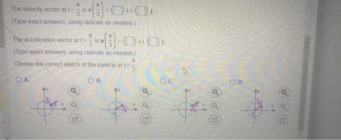 Solved The path r(t)=(2sint)i+(2cost)j describes motion on | Chegg.com