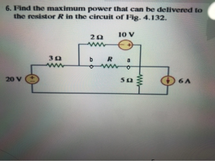 Solved find the maximum power that can be delivered to the | Chegg.com