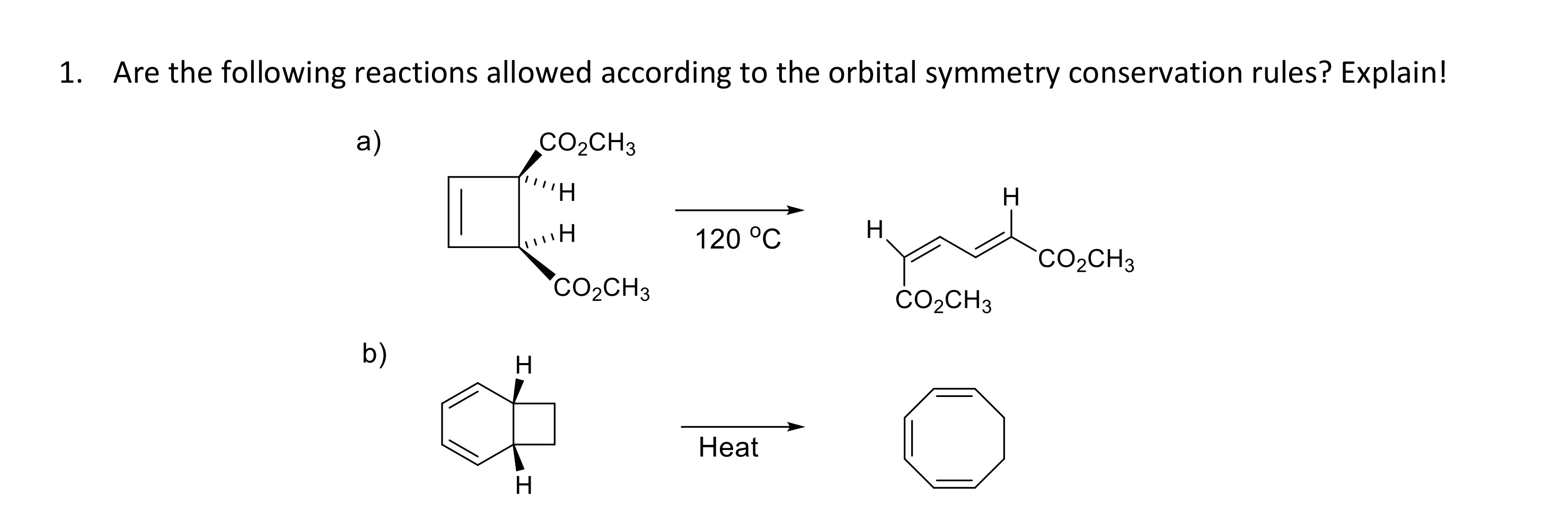 Solved Are the following reactions allowed according to the | Chegg.com