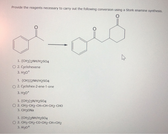 Solved Provide the reagents necessary to carry out the | Chegg.com