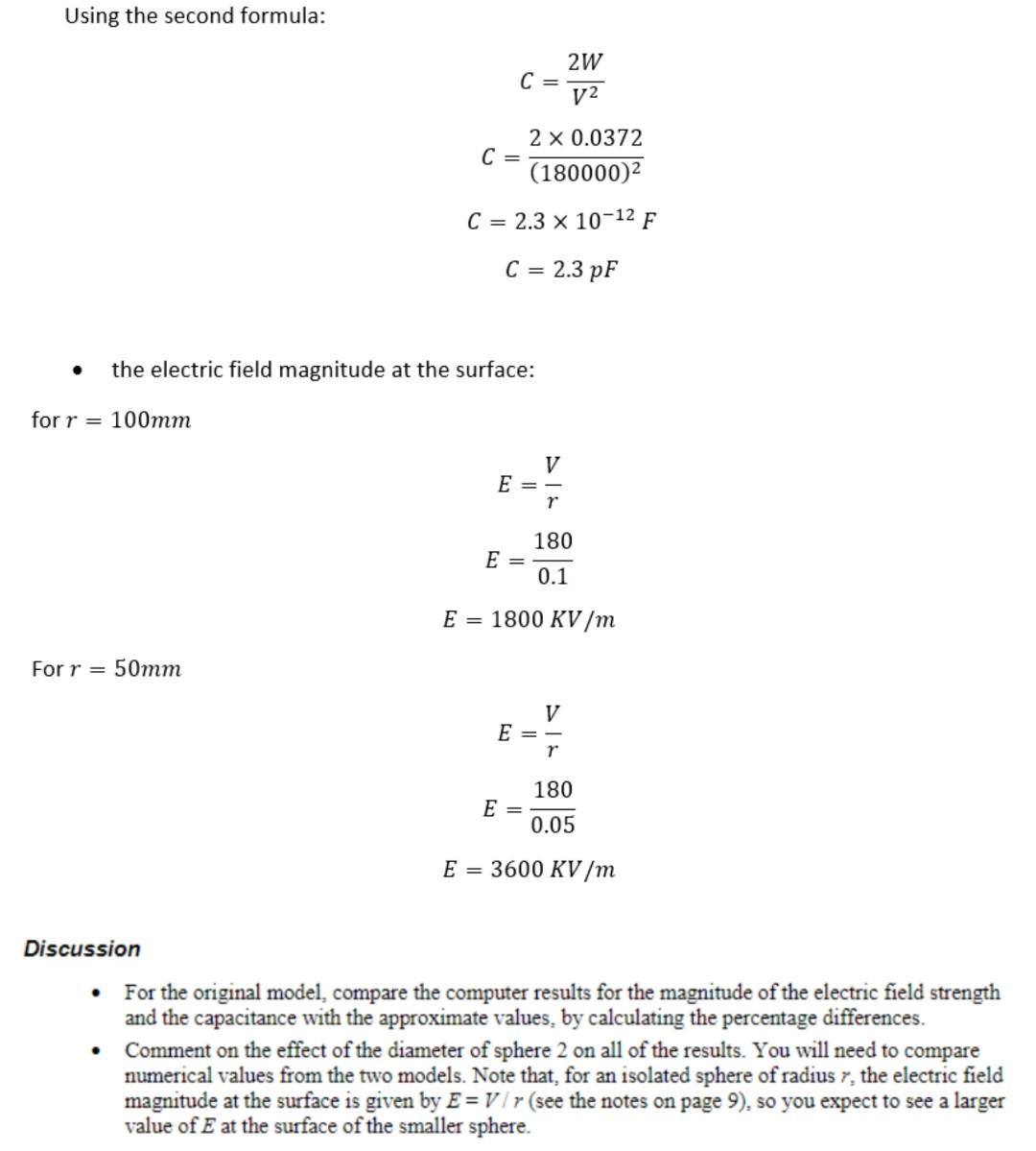 Solved THE first gap r of sphere one is 50 mm r of sphere | Chegg.com