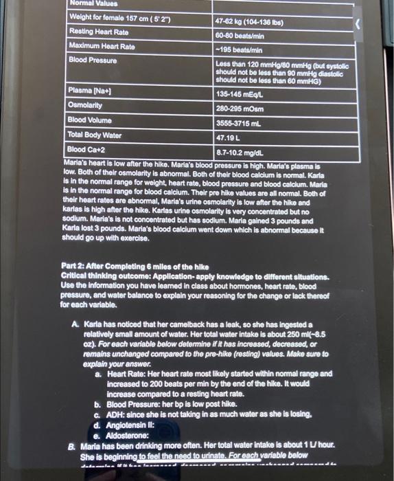 Solved Hiko Hydration Critical Thinking Case Study Karla and | Chegg.com