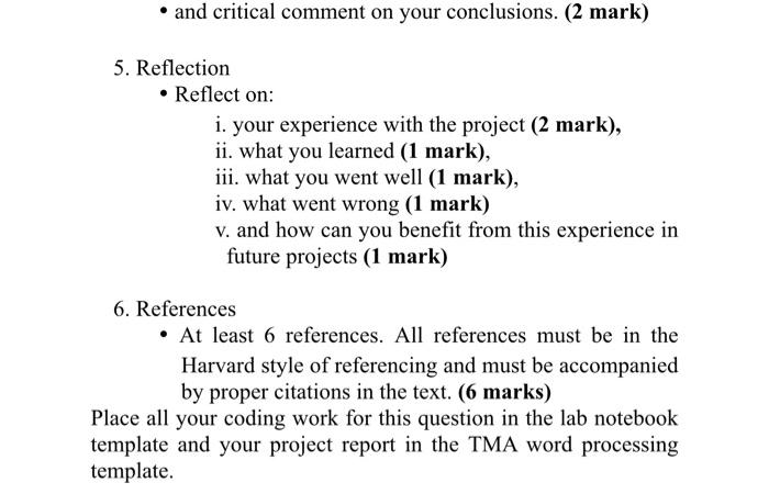Solved Question 3 - Project (45 marks) In answering this | Chegg.com