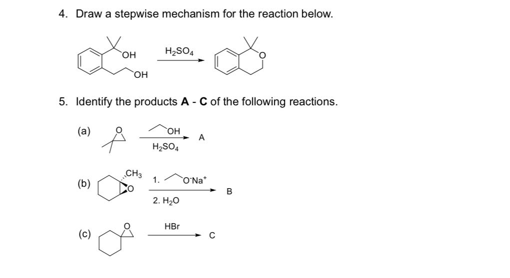 Solved Draw a stepwise mechanism for the reaction | Chegg.com