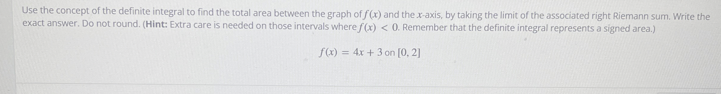 Solved Use the concept of the definite integral to find the | Chegg.com