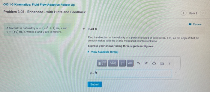 Solved Problem 3.05 - Enhanced - with Hints and Feedback | Chegg.com