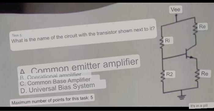 Solved Task 5. What is the name of the circuit with the | Chegg.com