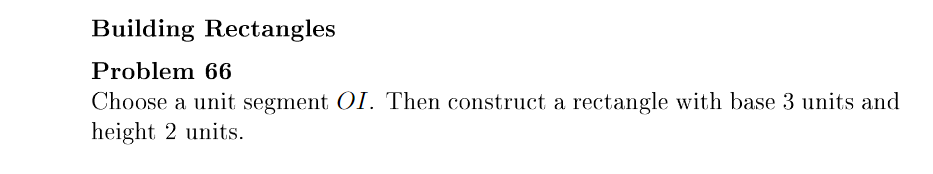 Solved Building RectanglesProblem 66Choose a unit segment | Chegg.com