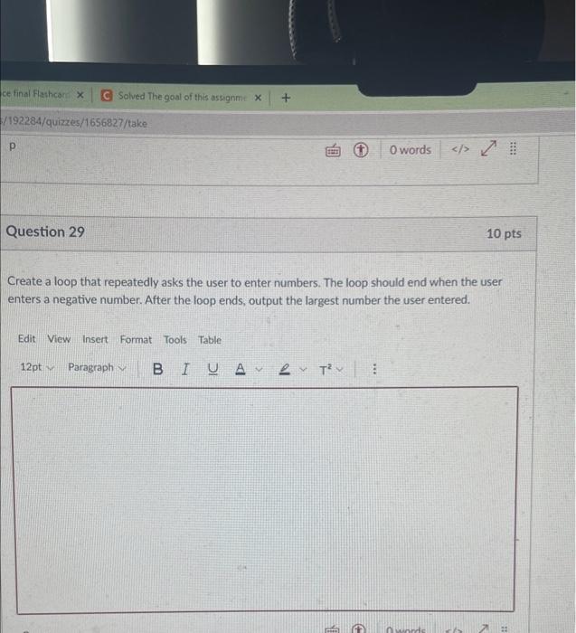 Solved Create A Loop That Repeatedly Asks The User To Enter