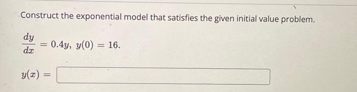 Solved Construct the differential equation for the given | Chegg.com