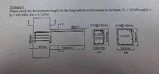 Solved Dublin Please check the development length for the | Chegg.com