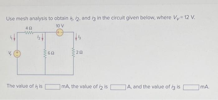 Solved Use mesh analysis to obtain i0 in the circuit given | Chegg.com