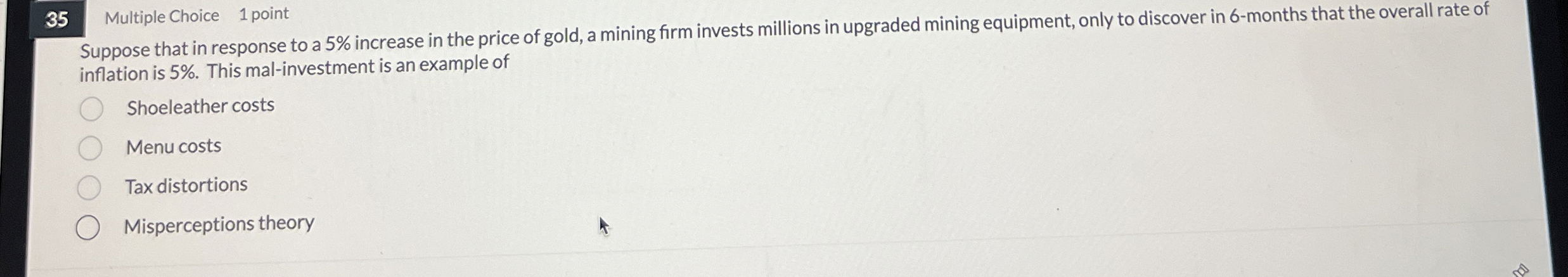 Solved 35 ﻿Multiple Choice 1 ﻿pointSuppose that in response | Chegg.com