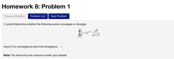 Solved Homework 8: Problem 1 Previous Problem Problem List | Chegg.com