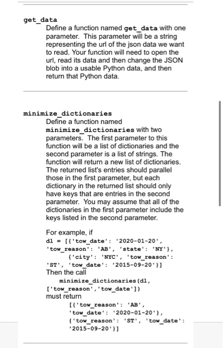 Solved Getdata Define A Function Named Get Data With One 2768
