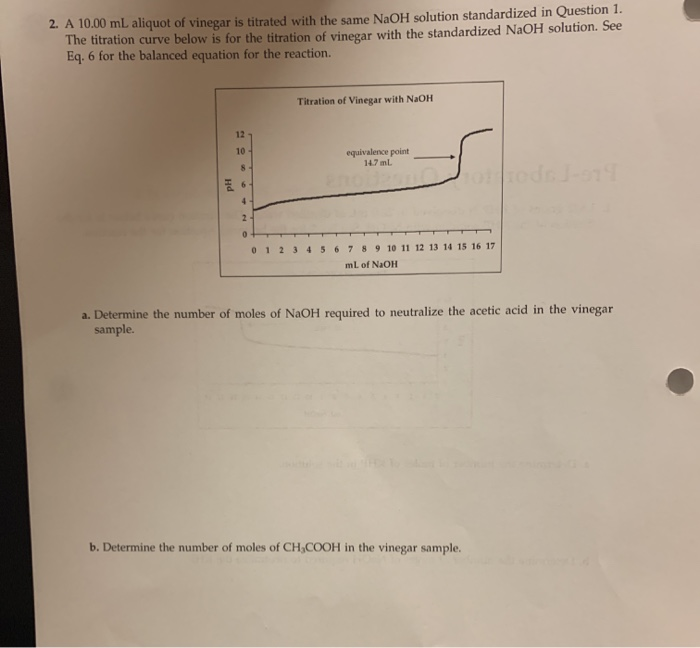Solved Pre-Laboratory Questions 1. 1.802 grams of KHP is | Chegg.com