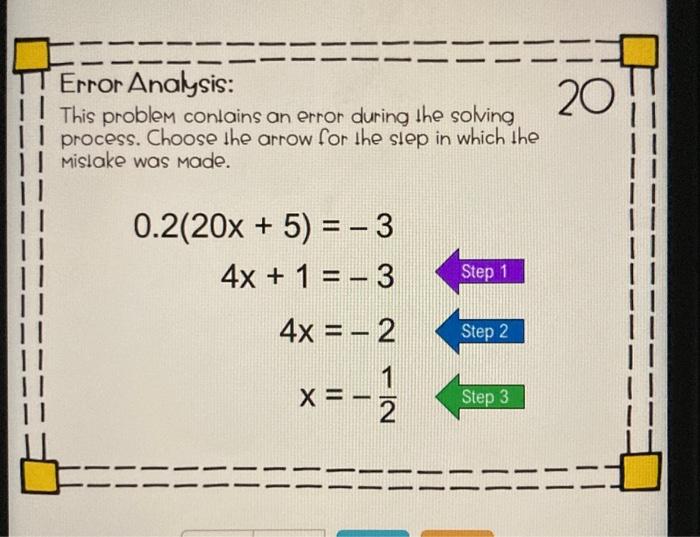 Solved 20 Error Analysis: !! This problem conlains an error | Chegg.com