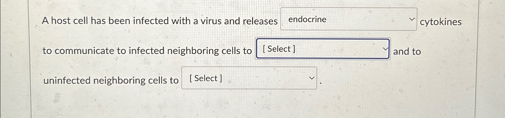 Solved A host cell has been infected with a virus and | Chegg.com